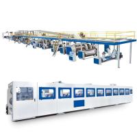 China 3ply Corrugated Cardboard Production Line with Cutting Accuracy Uniform Speed ±1mm for sale