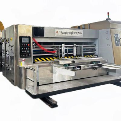China 4 Color Printing Machine For Corrugated Cardboard Flexo Printer And Slotter Machine for sale