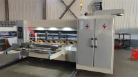 China 220V Carton Box Packing Corrugated Cardboard Rotary Die Cutting Machine Flexo Printing Pizza Box Machine for sale