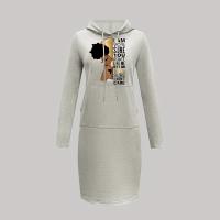 China Self Cultivation Gray Short Sleeve Dress ODM Casual Wear Dress 94cm for sale