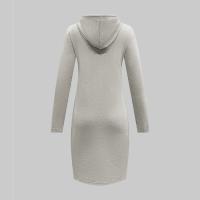 China Self Cultivation Gray Short Sleeve Dress ODM Casual Wear Dress 94cm for sale