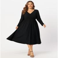 China Breathable Polyester Cotton Women'S Dress Dry Cleaning Plus Size Comfort for sale