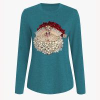 China Digital Printing 65cm Long Sleeve Tops Personalized Designs Crew Neck Long Sleeves for sale