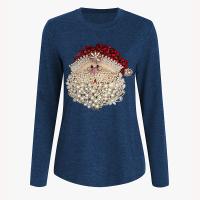 China Digital Printing 65cm Long Sleeve Tops Personalized Designs Crew Neck Long Sleeves for sale