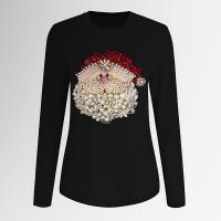 China Digital Printing 65cm Long Sleeve Tops Personalized Designs Crew Neck Long Sleeves for sale