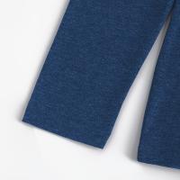 China Round Neck Women Tops Personalized Letters Print Long Sleeves T Shirt In Dark Blue for sale