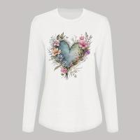 China Customizable Color Women Tops Brand Logo Print White Long Sleeve Shirt for sale