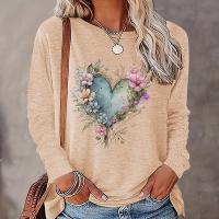 China Customizable Color Women Tops Brand Logo Print White Long Sleeve Shirt for sale