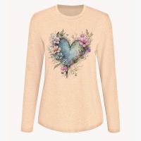 China Customizable Color Women Tops Brand Logo Print White Long Sleeve Shirt for sale