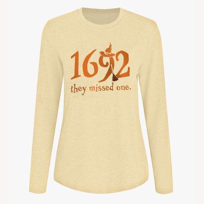 China Personalized Print Women Tops Comfortable  Black Long Sleeve Shirt Khaki Color Shirt OEM for sale