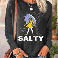 China Loose Women Sportswear Tops Long Sleeves Round Neck Hoodie Breathable Type for sale