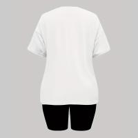 China Heart Pattern Women Two Piece Outfits ODM OEM Short Sleeve Co Ord for sale