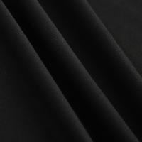 China Black Short Sleeve T-Shirt with Straight Hemline for Everyday Wear for sale