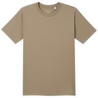 China Black Short Sleeve T-Shirt with Straight Hemline for Everyday Wear for sale