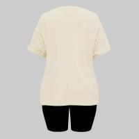 China Short Sleeve White Co Ord  Women Breathable Comfortable  2 Piece Set for sale