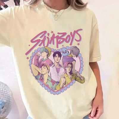 China 68cm 69cm V Neck T Shirts Women  White Cotton Crew Neck T Shirt S M L for sale