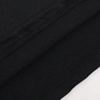 China Both Men Women  Womens Fitted T Shirts Unisex Black Round Neck T Shirt for sale