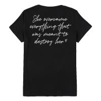 China Unisex Cotton T-shirt with Letter Print and Reverse Print Design for Casual Streetwear for sale