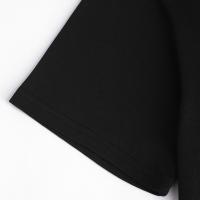 China Unisex Cotton T-shirt with Letter Print and Reverse Print Design for Casual Streetwear for sale