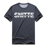 China Unisex Cotton T-shirt with Letter Print and Reverse Print Design for Casual Streetwear for sale