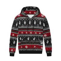 China Thickening Cashmere Hoodie Women Christmas Pattern  Anti Wrinkle Cotton Sweatshirts For Women for sale