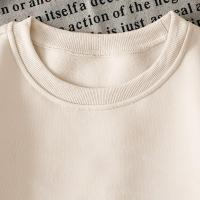China 100% Cotton Women Sweatshirts Trendy  CODM Fleece  White Cropped Sweater for sale