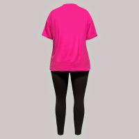 China Rose Red Black Co Ord Summer Regular Pink Two Piece Set OEM for sale