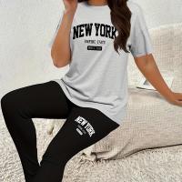 China Casual Style Matching Sets Women XL XL L Black White Two Piece Set for sale