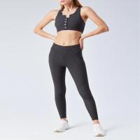 China Breathable Cotton Two Piece Sets  Co Ord Sets With Pockets  Button Closure for sale