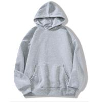 China Knit Fabric Thick-fabric Padded Round-Neck Hoodie with 440g Fabric Weight for Winter for sale