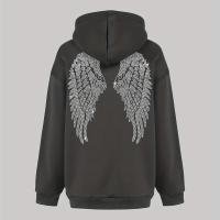 China Thick 440g Polyester/Cotton Fleece Sweatshirt with Personalized Print Design for All Seasons for sale