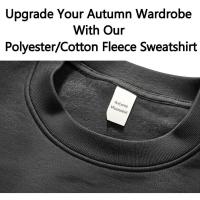 China Thick 440g Polyester/Cotton Fleece Sweatshirt with Personalized Print Design for All Seasons for sale