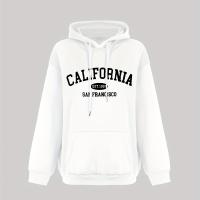 China Knit 440g Women Sweatshirts Polyester Cotton Blend  Gray Sweatshirt Womens for sale
