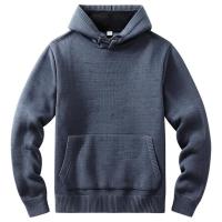 China Knit 440g Women Sweatshirts Polyester Cotton Blend  Gray Sweatshirt Womens for sale