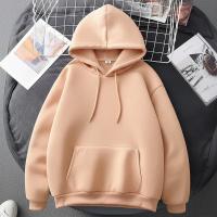 China Conventional Thickness Cropped Fleece Pullover Relaxed  Warm Hoodies For Winter Women'S for sale