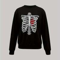 China Cotton Crew Sweatshirt with Round Neck Pullover and Single-deck Lining for Conventional Thickness Warmth for sale