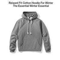 China Warm Oversized Casual Hoodie with Relaxed Fit and Cotton Material for Winter Comfort for sale