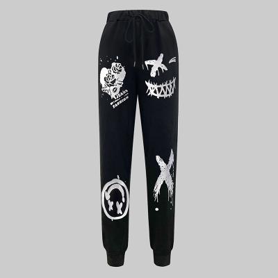 China Customized Women Bottoms Flat Front  100% Cotton Women Sweatpants Absorbing for sale