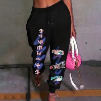 China Comfort Women Pants Stylish Unisex High Waisted Loose Sweatpants for sale
