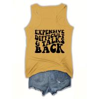 China Custom Athletic Tank Tops Unisex   Sleeveless Vest Ladies Ribbed Crop Top Custom Logo for sale