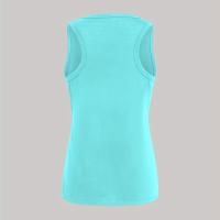China Unisex V Neck Women Tank Tops Running Printed Sleeveless T Shirts No Pockets 65cm for sale