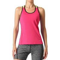 China Unisex V Neck Women Tank Tops Running Printed Sleeveless T Shirts No Pockets 65cm for sale