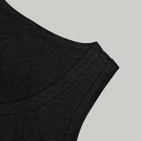 China Unisex Black Sleeveless Vest Round Neck V Neck Gym Tank Tops for sale