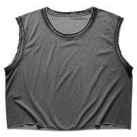 China Distressed Women Tank Tops OEM ODM  160 Grams Vintage Sleeveless T-Shirt for sale