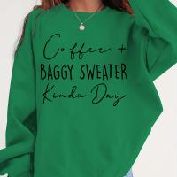 China Wholesale Women's Winter Hoodie with 420-460 Grams Knitted Fabric and Letter-Printed Design for sale