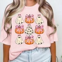 China Custom Cotton Blend Screen Printing Logo Women Short Sleeve T Shirt for sale