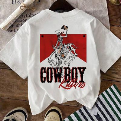 China Soft and Durable Large Size Cotton T-shirt with Retro Pattern for Everyday Wear for sale