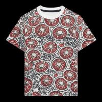 China Soft and Durable Large Size Cotton T-shirt with Retro Pattern for Everyday Wear for sale
