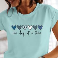 China Wholesale Personalized Blank Short Sleeve 100% Cotton Womens TShirts Custom Digital Print Your Brand Logo T-Shirt For Woman for sale