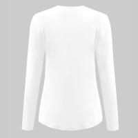 China Custom Wholesale White 180 GSM Long Sleeve T-Shirt and Crop Top Tee for Unisex Wear for sale
